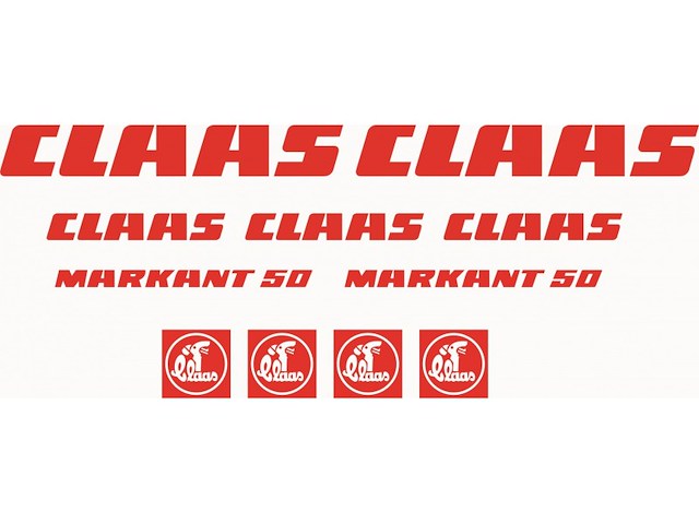 CLAAS MARKANT 50 -   nalepnice za berač