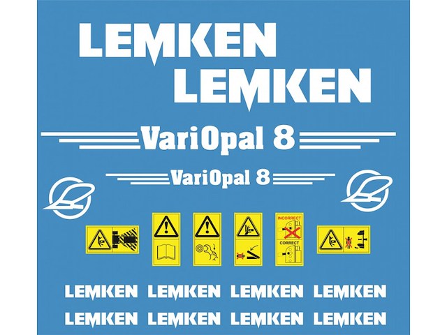 LEMKEN Variopal 8 - nalepnice za plug