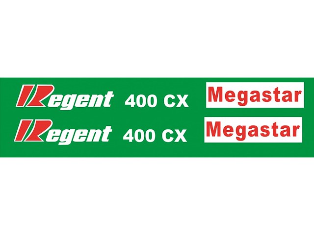 REGENT 400CX Megastar - nalepnice za plug