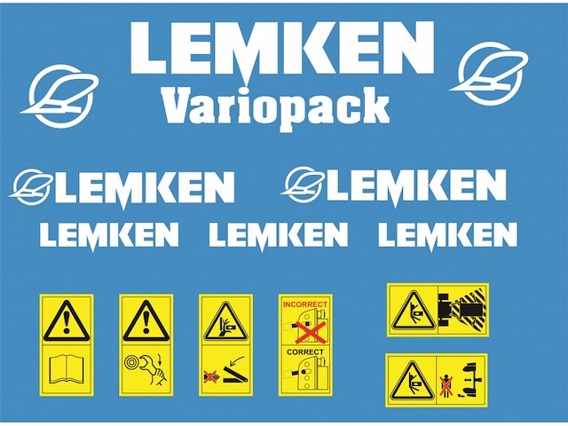 LEMKEN Variopack - Nalepnice za plug