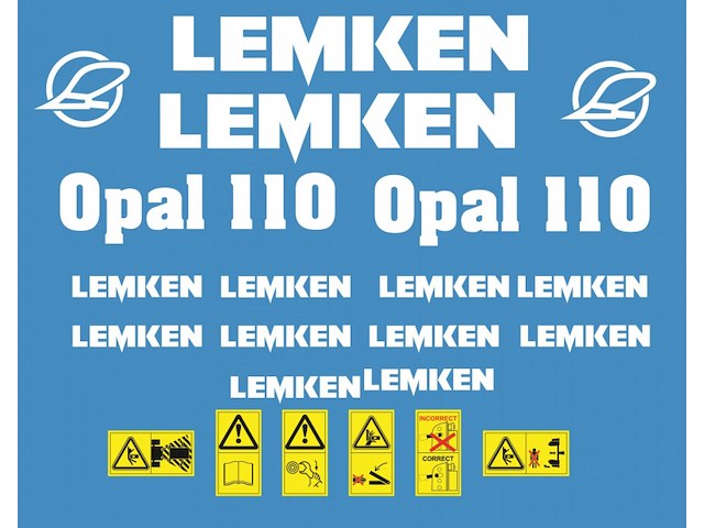 LEMKEN Opal 110 - Nalepnice za plug