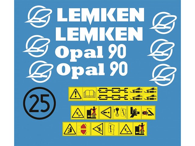 LEMKEN Opal 90 - Nalepnice za plug