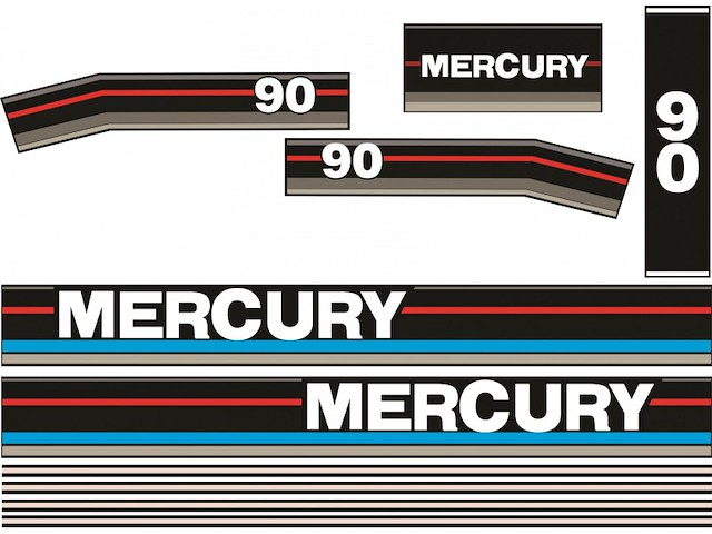 MERCURY 90 Nalepnice za vanbrodski motor