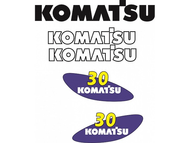 KOMATSU Nalepnice za viljuškar