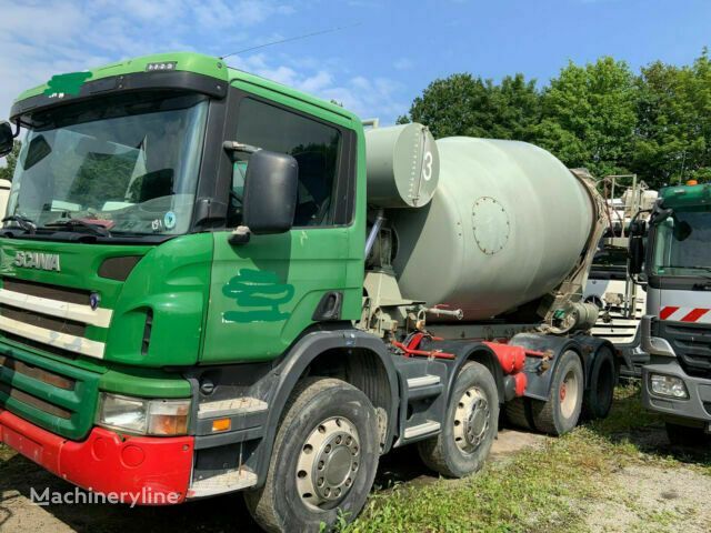 Stetter na šasiji Scania P340PS 8x4 Blatt/Blatt 1-Hand kamion s mešalicom za beton