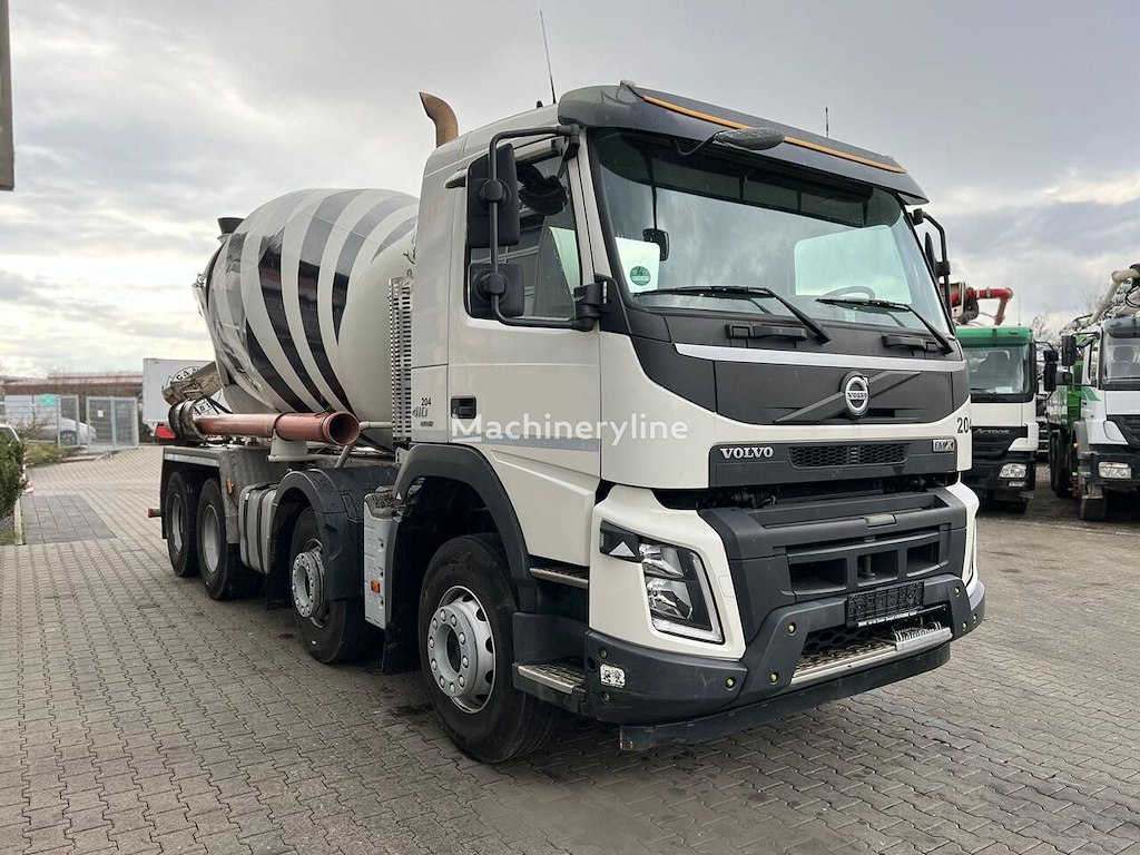 Volvo FMX 410 Stetter 9m³- DE - Top condition kamion s mešalicom za beton