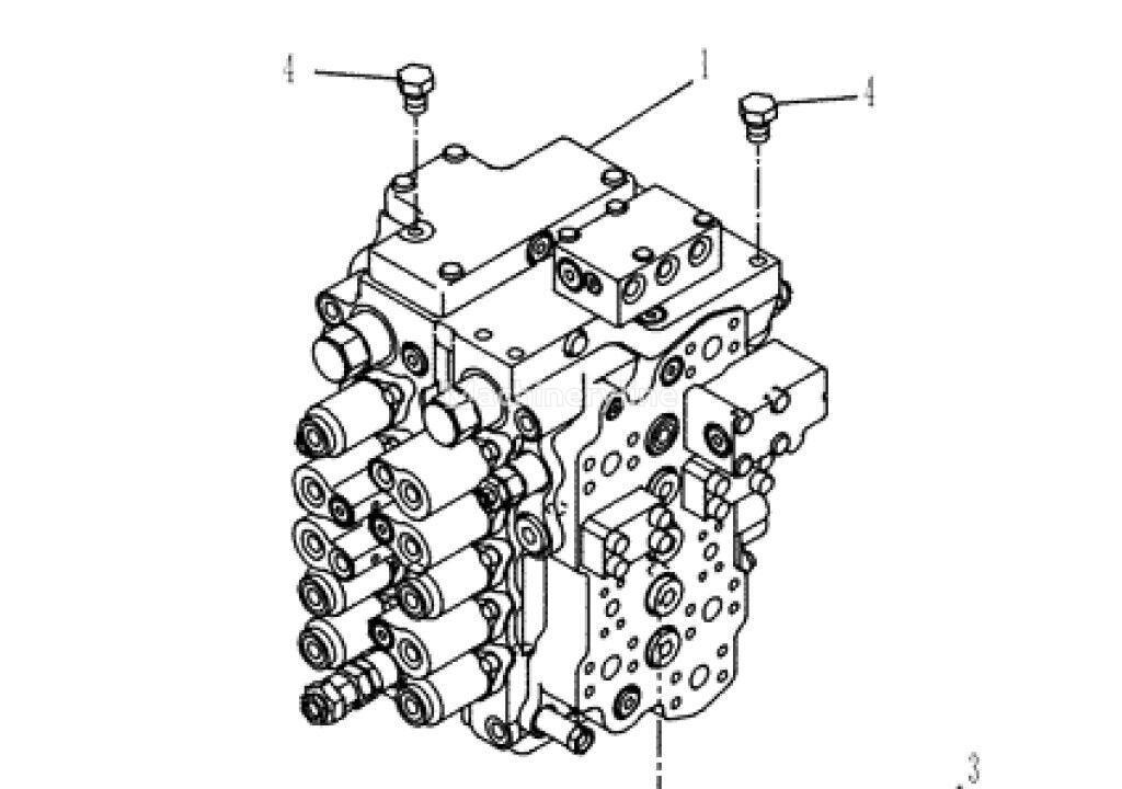 Case KNJ17931 KNJ17931 pneumatski ventil za Case CX130C bagera