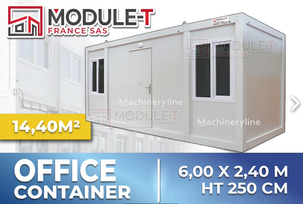 Novi Module-T MODULAR OFFICE CONTAINER | FLATPACK-CONSTRUCTION-CABIN-WC radnički kontejner