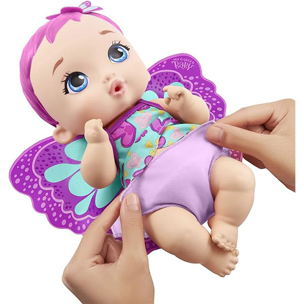 My Garden Baby Feed and Change Baby Butterfly Doll 30cm Mattel Lutka 977745