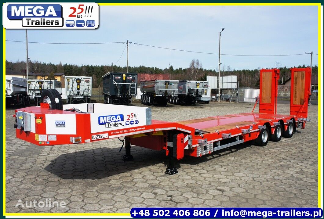 Nova Mega 3 axle, low lader DMC 58 T, hydraulic ramps READY TO GO !!! poluprikolica sa niskom platformom