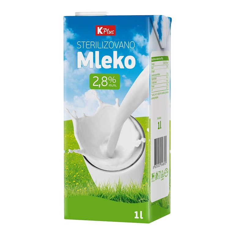 K plus mleko uht 2.8%mm 1l k plus