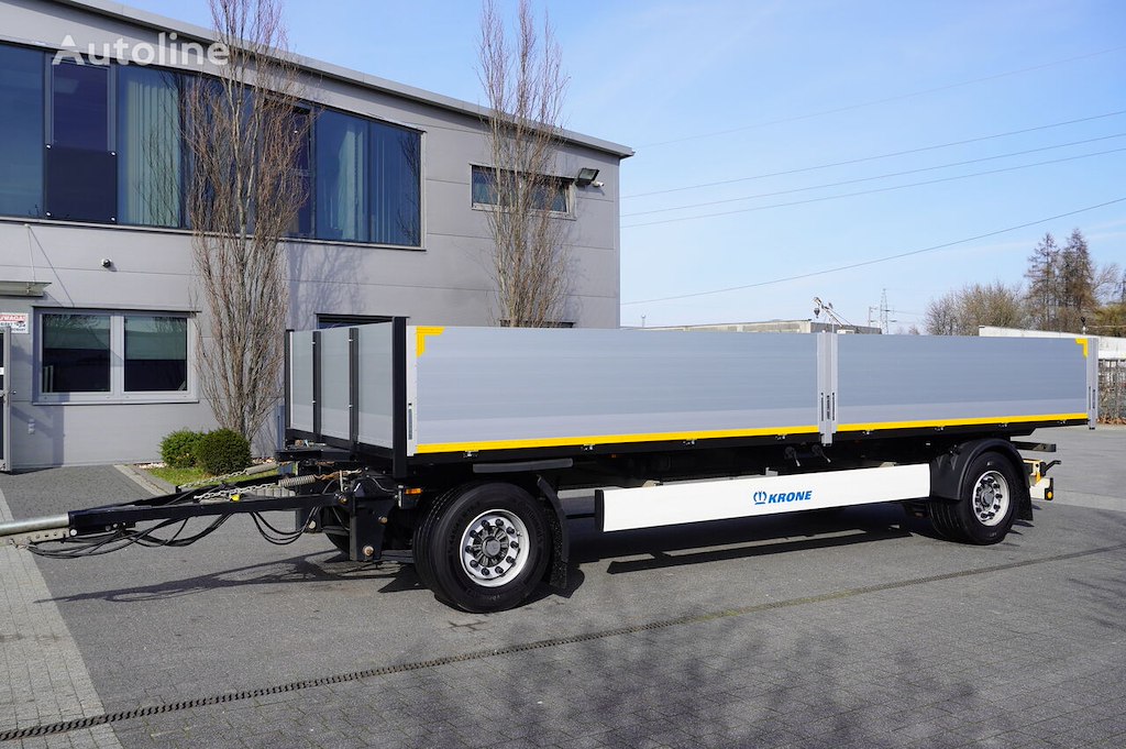 Krone construction trailer / Flatbed 18 pallets / NEW year 2024 prikolica sa ravnom platformom