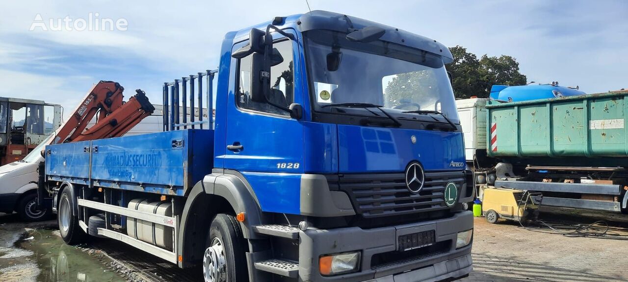 Mercedes-Benz 1828 Pritsche+Glastransport kamion s ravnom platformom