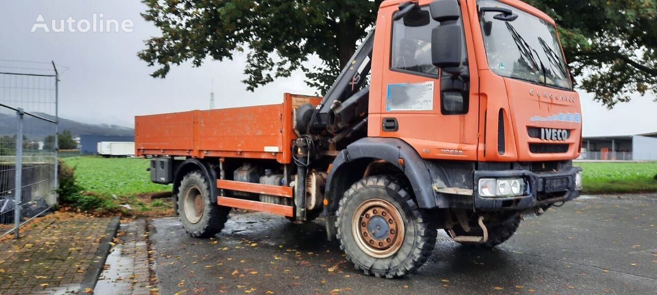 IVECO ML110-220 4x4 mit Kran+Funk kamion s ravnom platformom