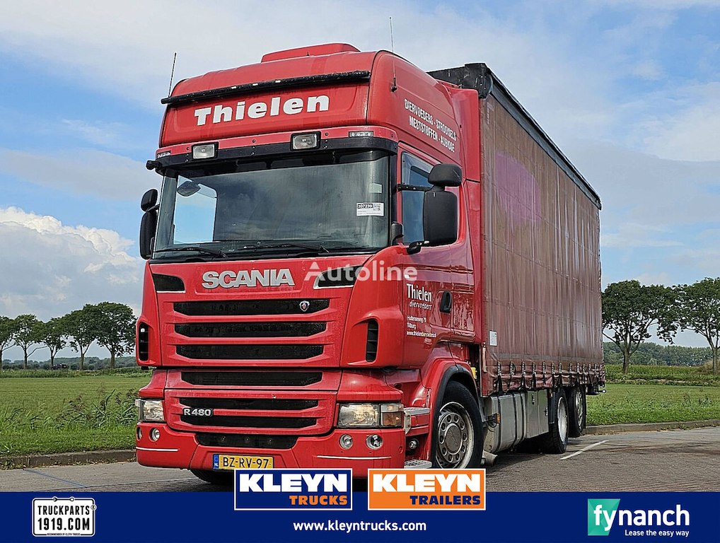 Scania R480 topline 6x2 54m3 kamion sa klizna zavesa cerada