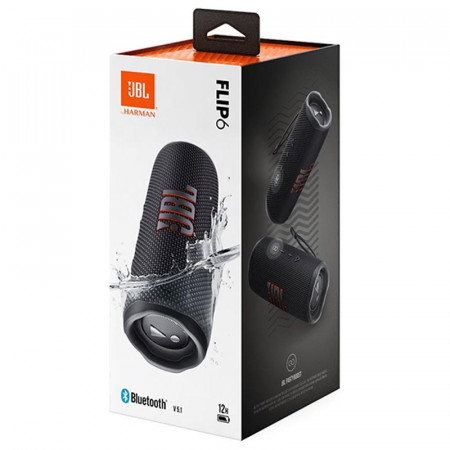 JBL Flip 6 Portable Bluetooth Waterproof Speaker - Black(crni)