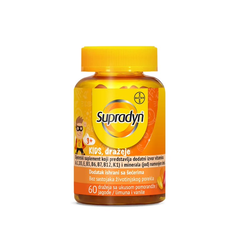 Supradyn® KIDS Dražeje 9 Vitamina i Jod 60 Komada