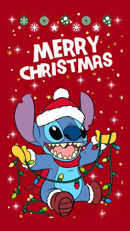Stitch merry christmas
