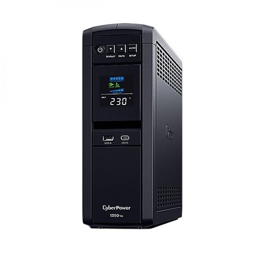 CyberPower Backup UPS 1350VA / 810W Pure Sine Wave LCD | CP1350EPFCLCD