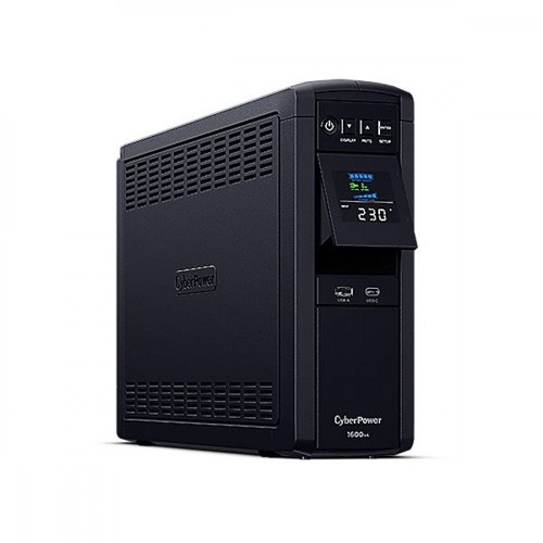 CyberPower Backup UPS 1600VA / 1000W Pure Sine Wave LCD | CP1600EPFCLCD