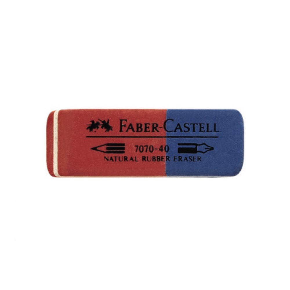 Gumica Faber Castell crveno-plava veća