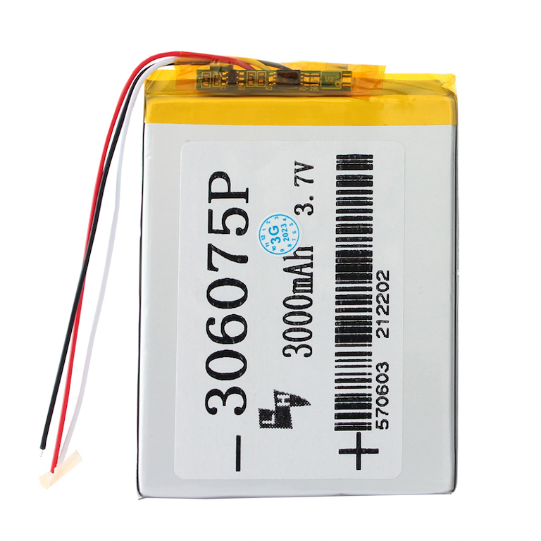 BATERIJA STANDARD ZA TABLET 3.7V-3000MAH 306075