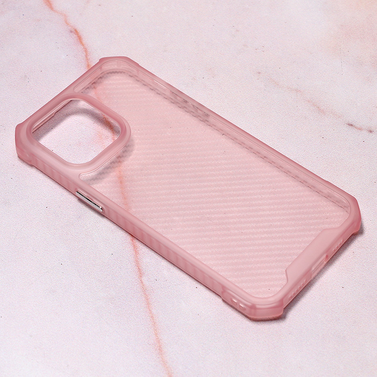 TORBICA CARBON CRYSTAL ZA IPHONE 14 PRO MAX 6.7 PINK