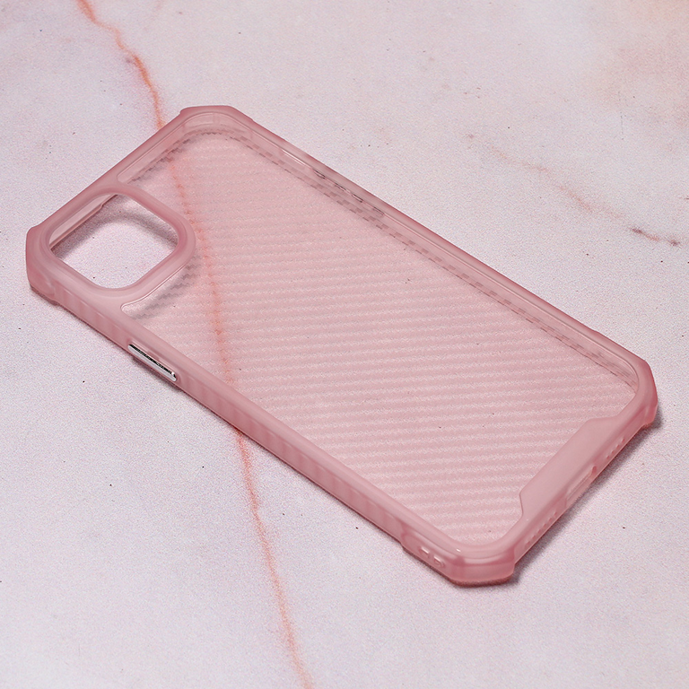TORBICA CARBON CRYSTAL ZA IPHONE 14 PLUS 6.7 PINK