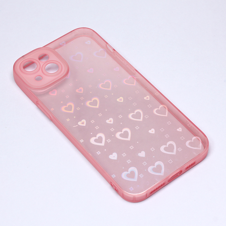 TORBICA HEART COLOR IMD ZA IPHONE 14 PLUS 6.7 ROZE