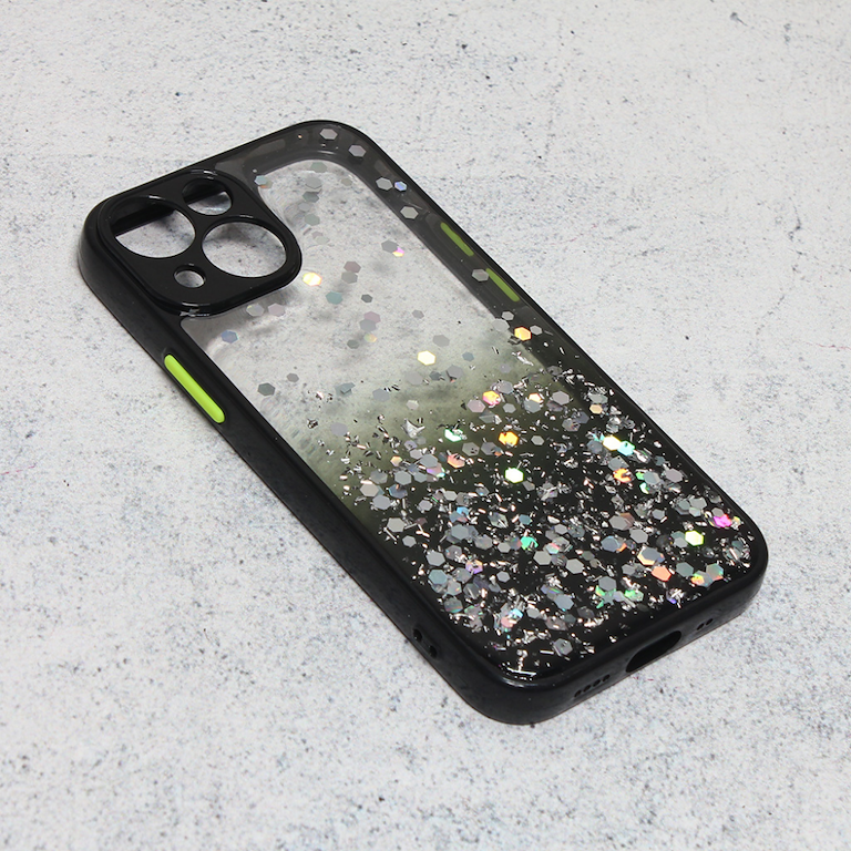 TORBICA FRAME GLITTER ZA IPHONE 13 MINI 5.4 CRNA