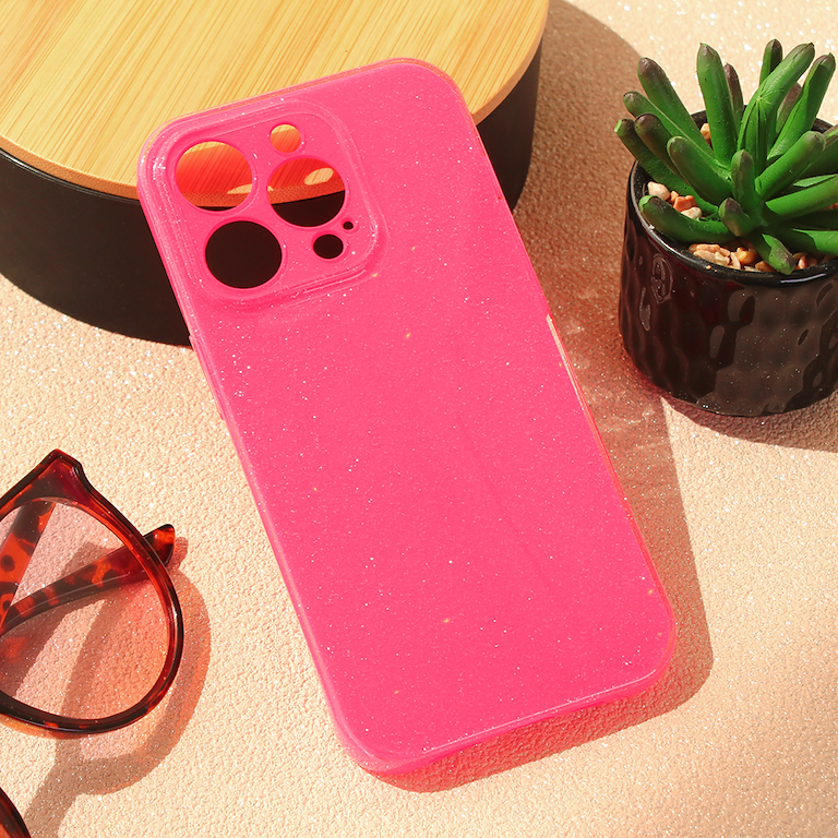 TORBICA SPARKLE DUST ZA IPHONE 15 PRO 6.1 PINK