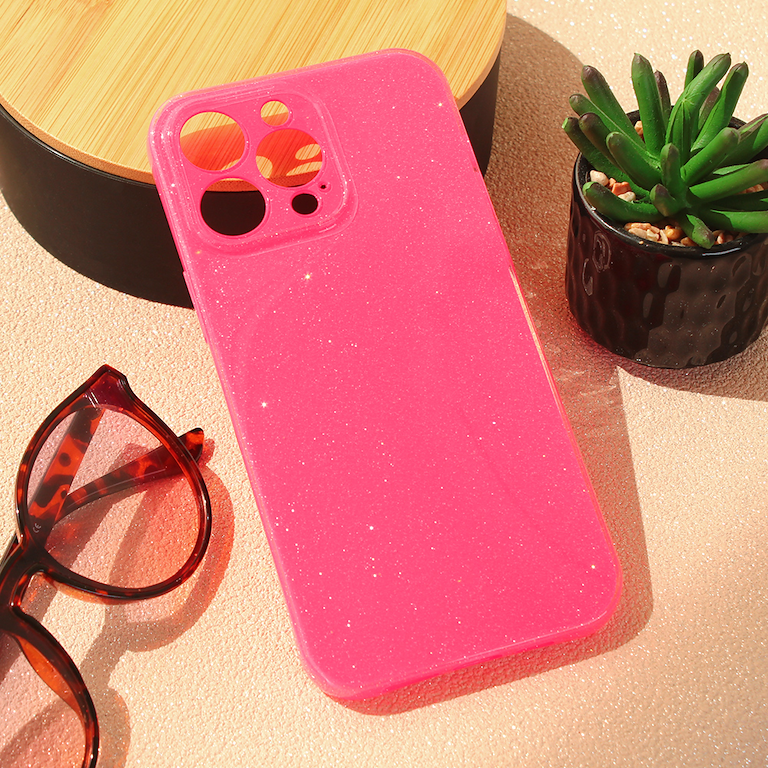 TORBICA SPARKLE DUST ZA IPHONE 15 PRO MAX 6.7 PINK