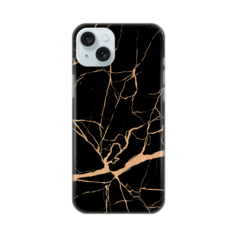 TORBICA SILIKONSKA PRINT ZA IPHONE 15 PLUS 6.7 ALL BLACK