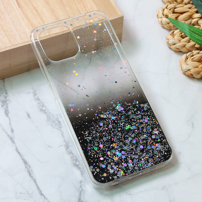 TORBICA SILIKONSKA GLITTER ZA XIAOMI REDMI A1/A2 CRNA