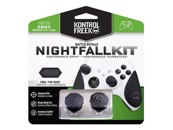 KontrolFreek Nightfall Kit - Battle Royale - Perf. Grips &amp; Thumbsticks XBOX S and X