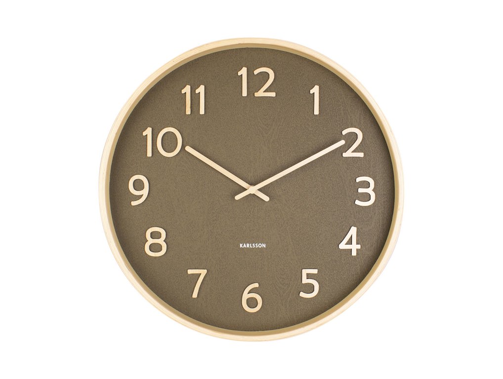 ZIDNI SAT – Wall Clock Pure Wood Grain