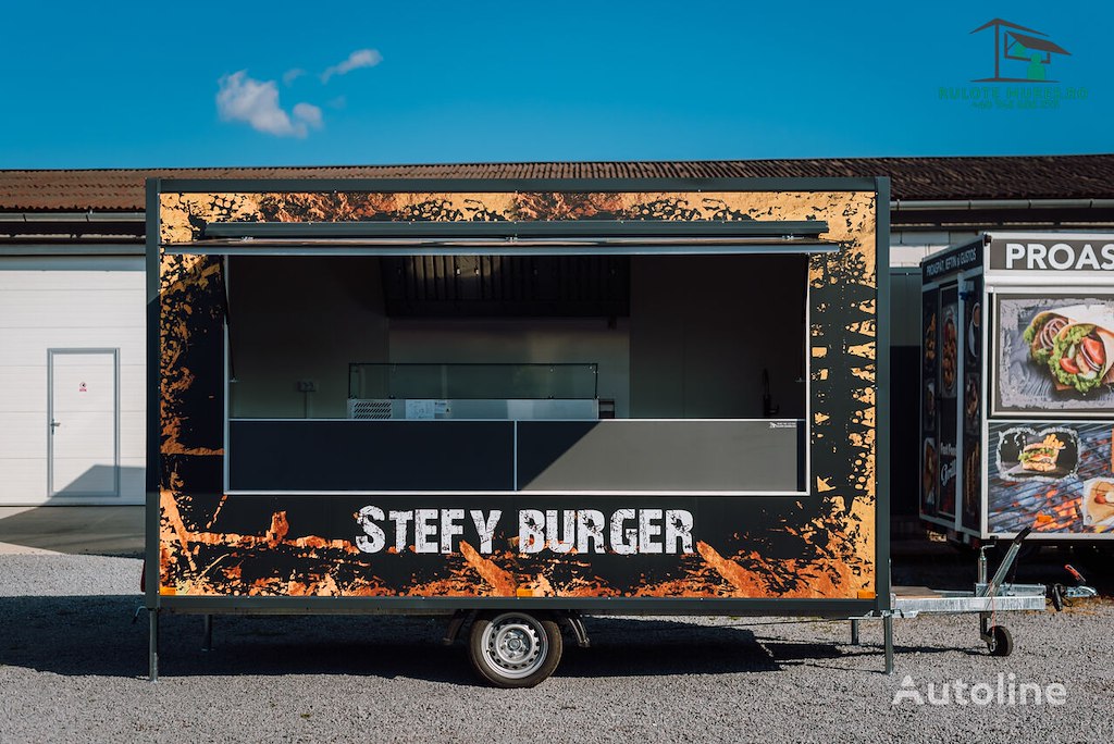 Nova Food trailer-4m-1350kg-Burger prikolica kiosk