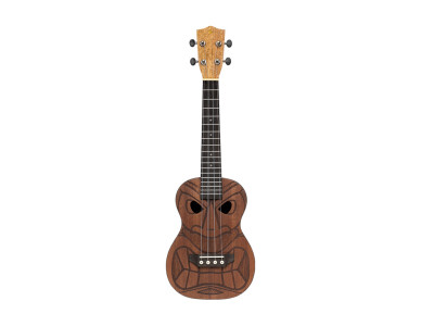 Stagg UC TIKI MENA
Tiki series concert ukulele with sapele top, Mena finish, with black nylon gigbag