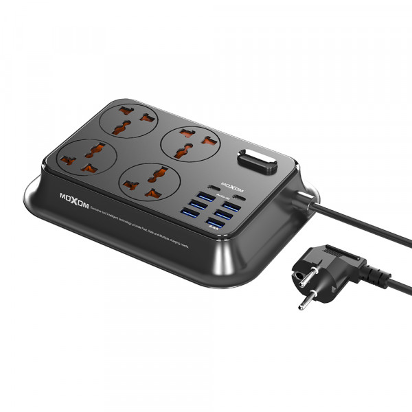Produzni adapter Moxom MX-ST07 Home&Travel crni