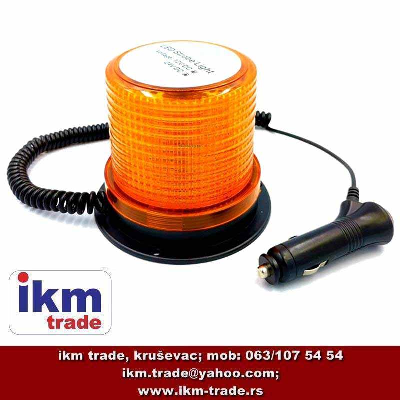 AVTOKOMPLEKT Signalna lampa 12V/24V, 30 LED dioda- LED ROTACIJA sa magnetom, model 213