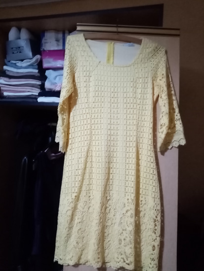 Čipka žuta haljina