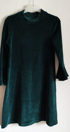 Plisana haljina elegantne zelene boje vel.S/M
