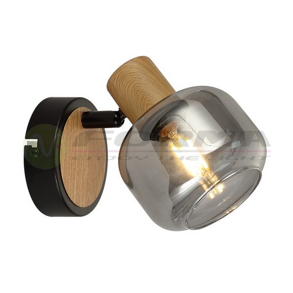 Spot lampa FE408-1 BK+WD