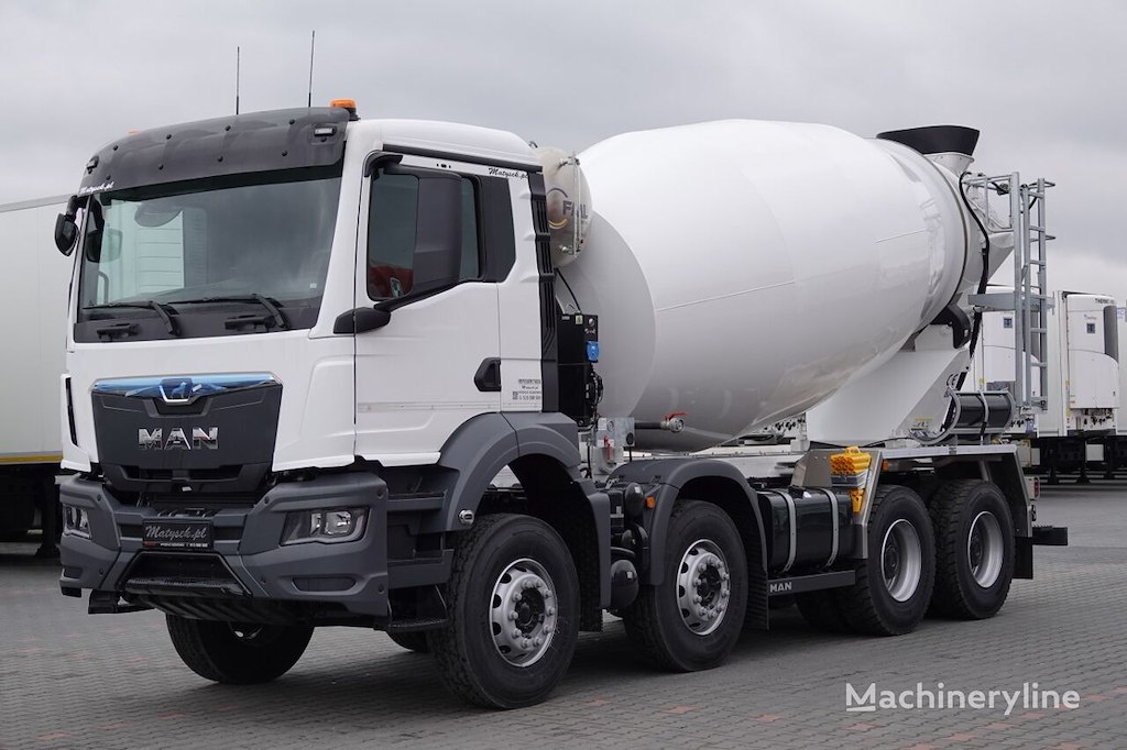 Novi FML na šasiji MAN MAN TGS 35. 440 / 8x4 / GRUSZKA 10 m3 / BETONOMIESZARKA FML / NO kamion s mešalicom za beton