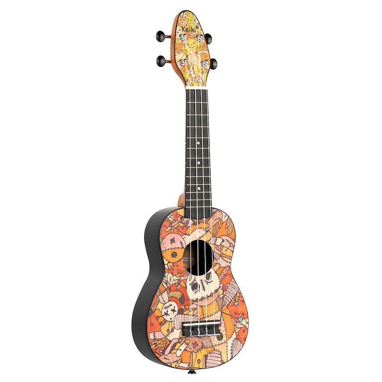 Keiki K3-SPM Spalted Maple ukulele set