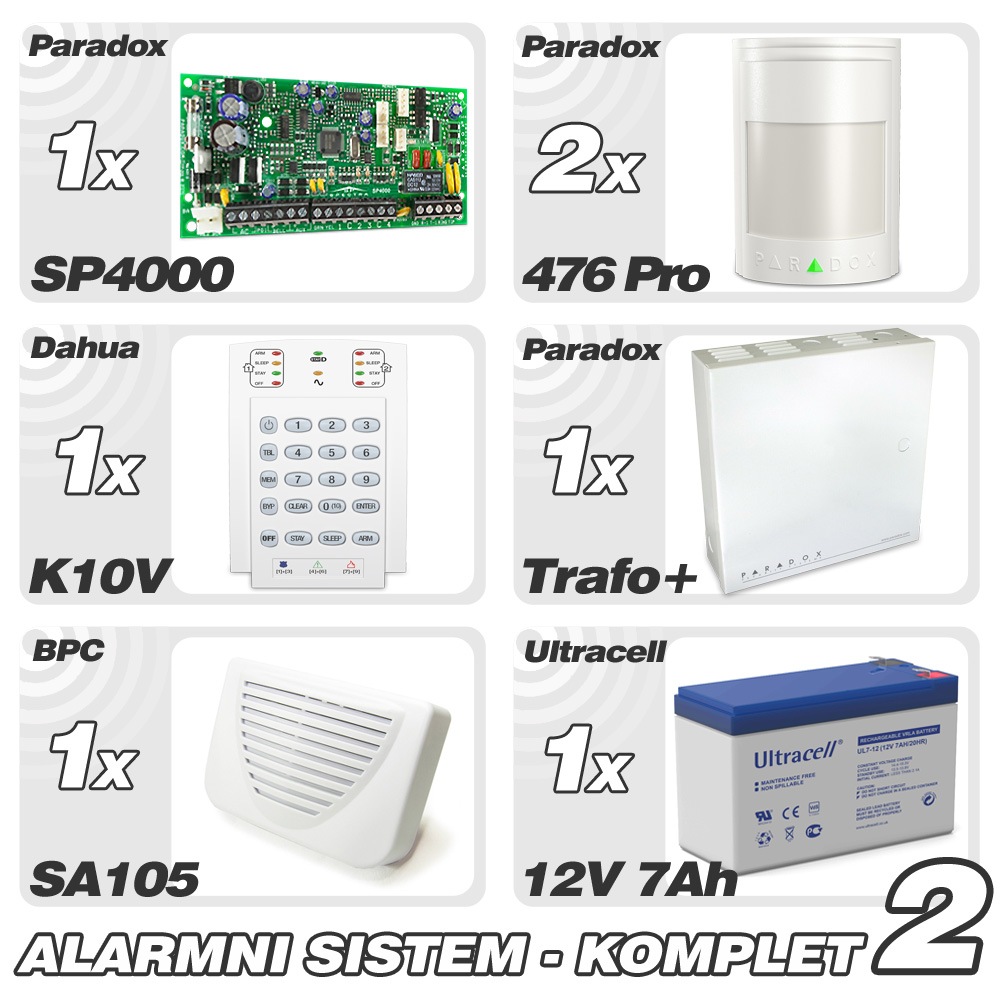 Paradox komplet alarmnog sistema 2