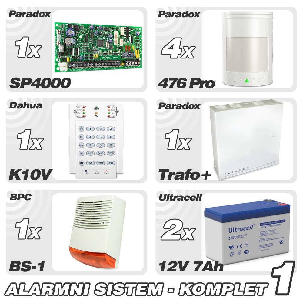 Paradox komplet alarmnog sistema 1