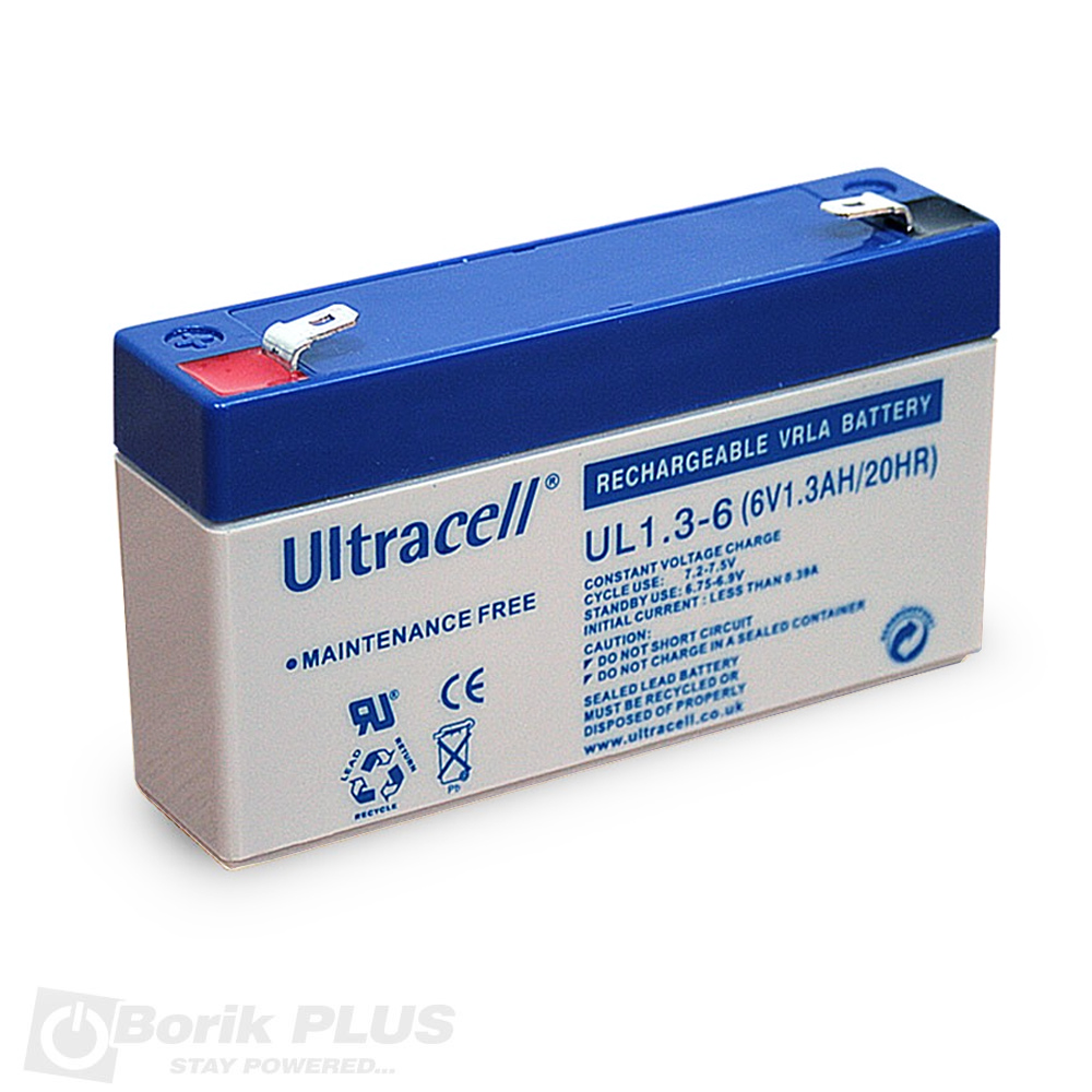 UL 1.3-6 Olovna VRLA baterija 6V 1.3Ah