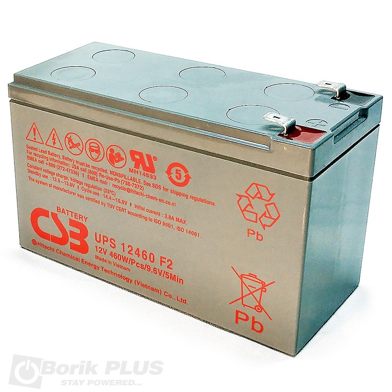 CSB UPS12460 Olovna VRLA baterija 12V 9Ah