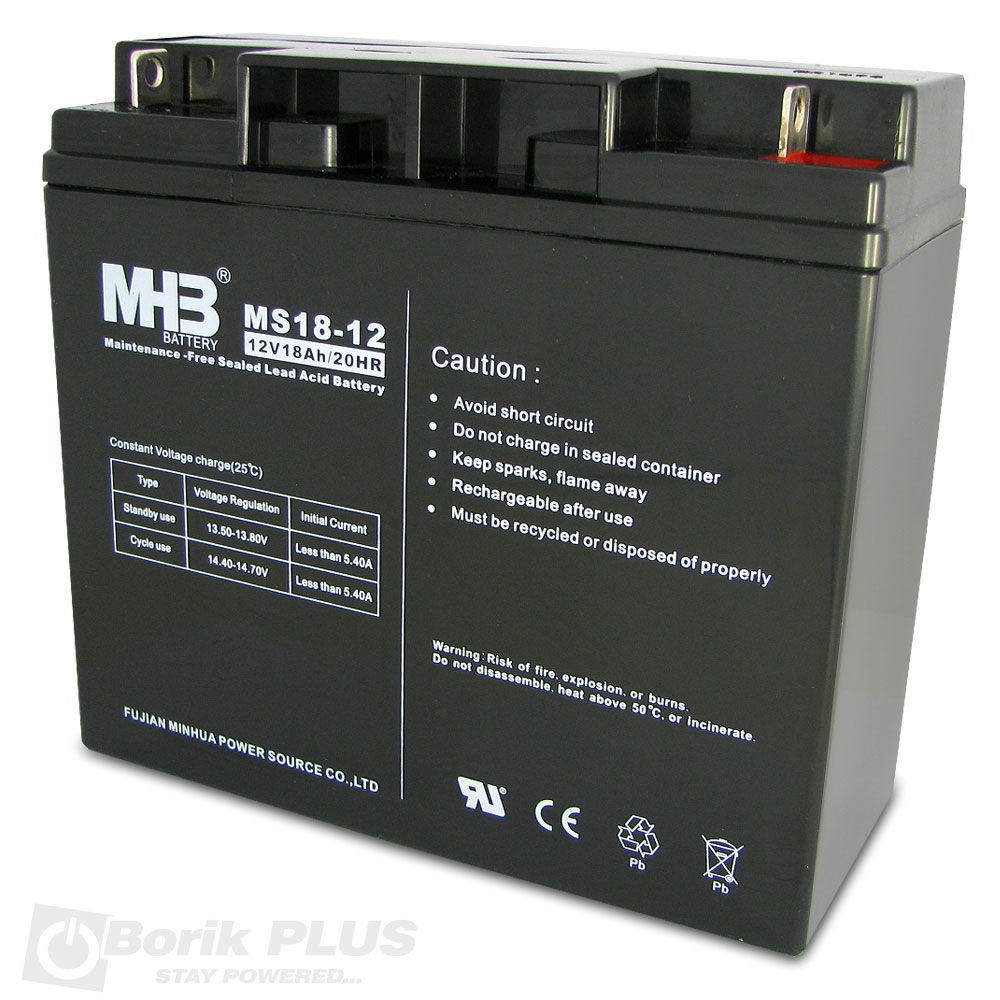 MS 18-12 Olovna VRLA baterija 12V 18Ah